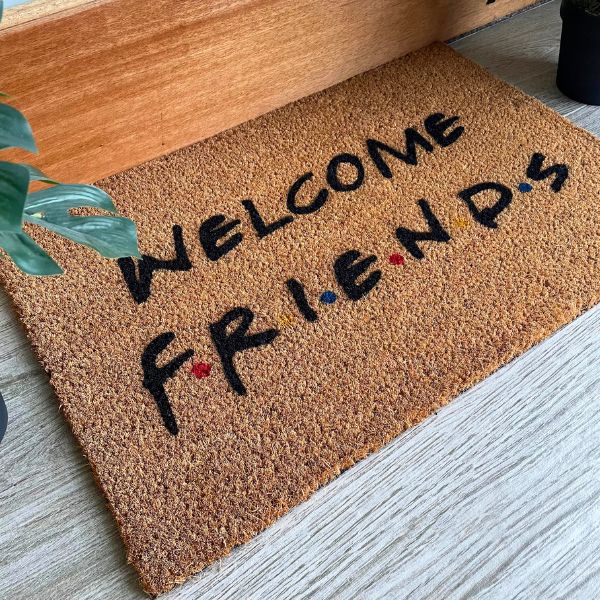 Welcome Friends Doormat – Mats Amore