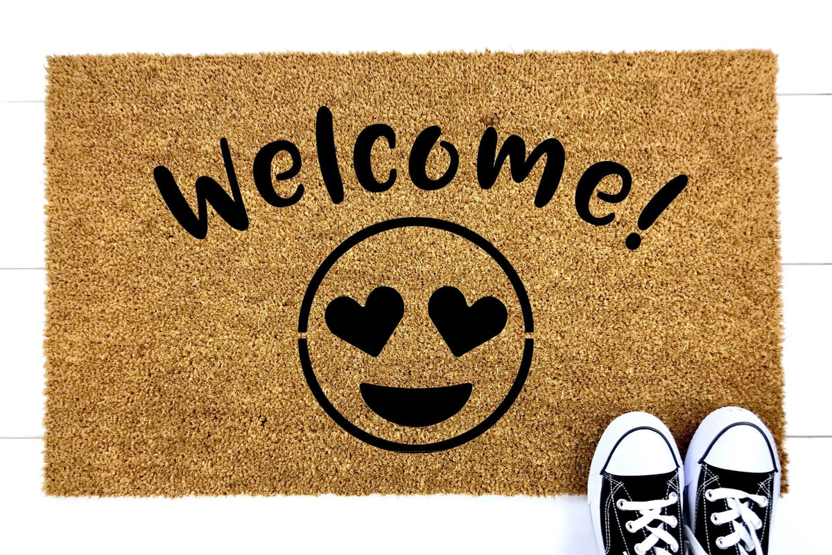 Welcome! (Emoji) Doormat – Mats Amore